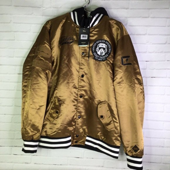 Bioworld | Jackets & Coats | Star Wars Endor Scout Trooper Satin Bomber ...
